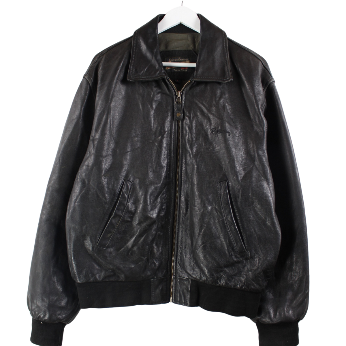 Redskins 90s Vintage Leder Jacke Schwarz L – Peeces