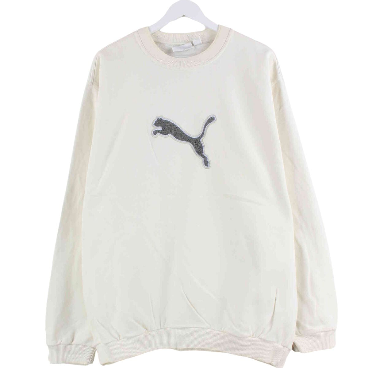 Puma y2k Embroidered Big Logo Sweater Weiß XL – Peeces