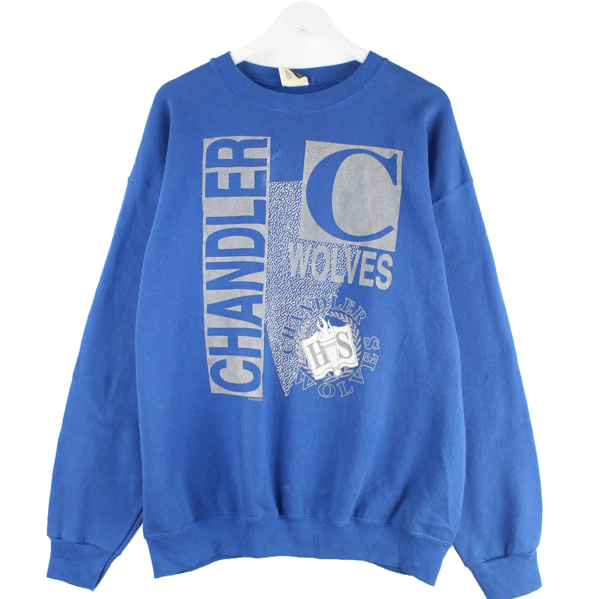 Tultex 90s Vintage Chandler Wolves Print Sweater Blau XL – Peeces