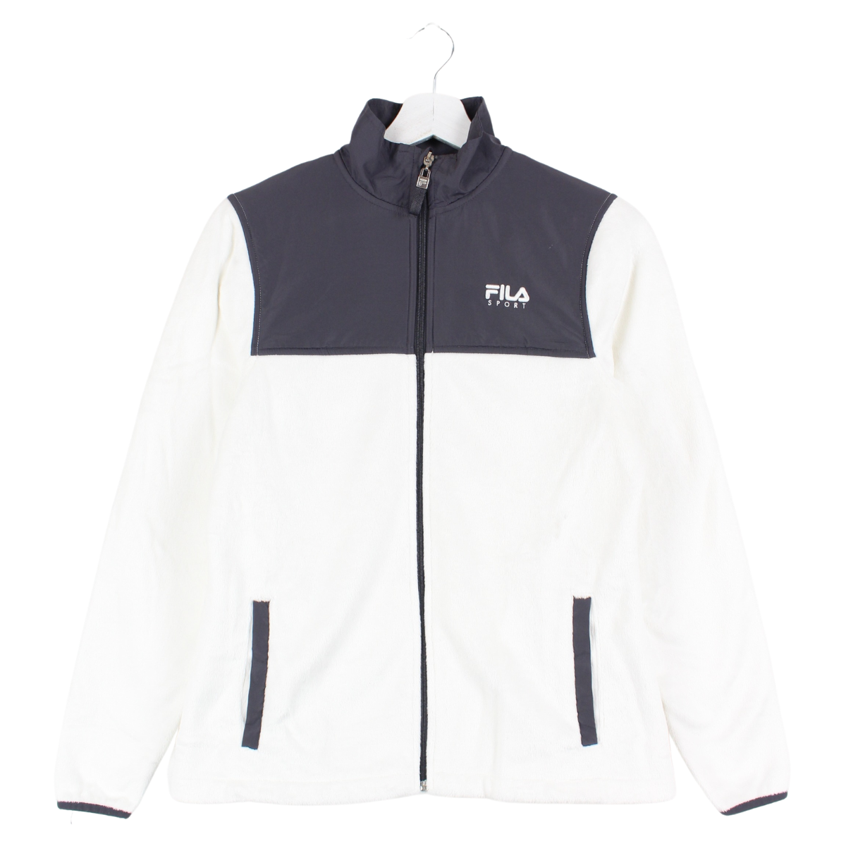 Fila Damen Tech Fleece Jacke Weiß S – Peeces